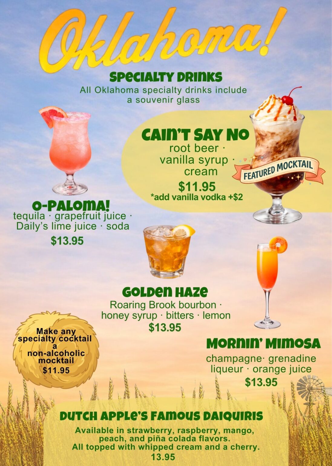 Dining Options - Dutch Apple Dinner Theatre